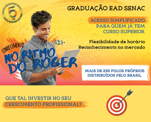 Graduação EAD Senac - Portador de Diploma